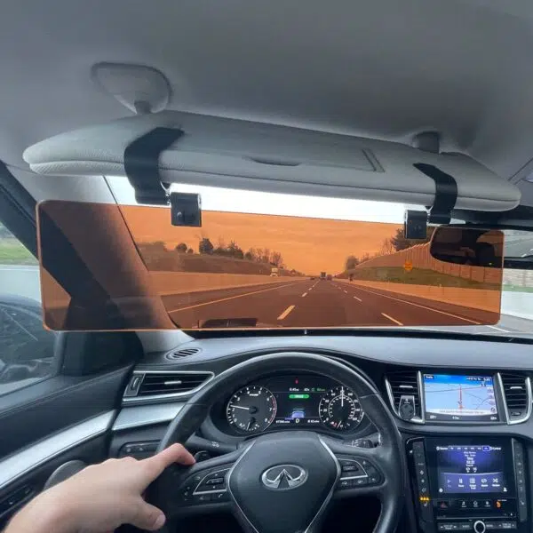 Copper Car Visor Extender: Polarized Anti Glare Visor | Glare Guard