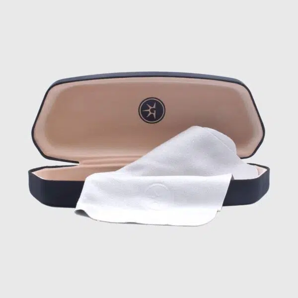 Hard Shell Eyeglass Case | Felt Interior Strong Close | Glare Guard